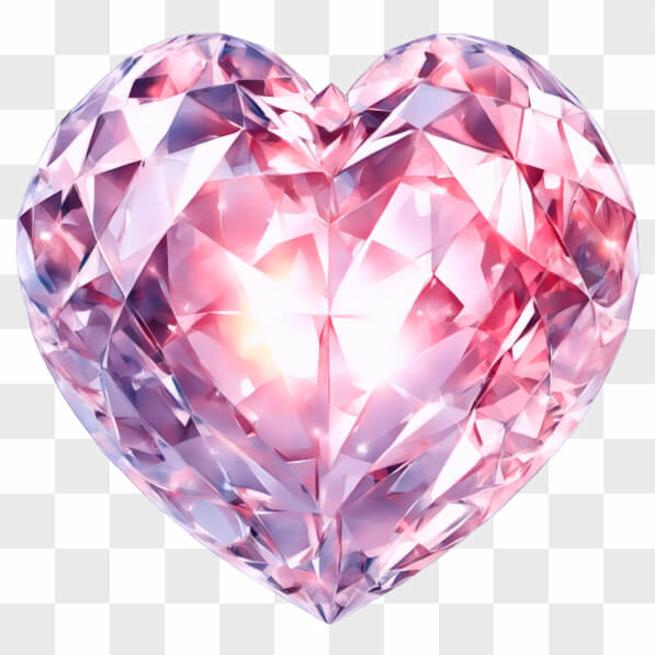 Download Kawaii Heart-Shaped Crystal Gem Kawaii Online - Creative Fabrica