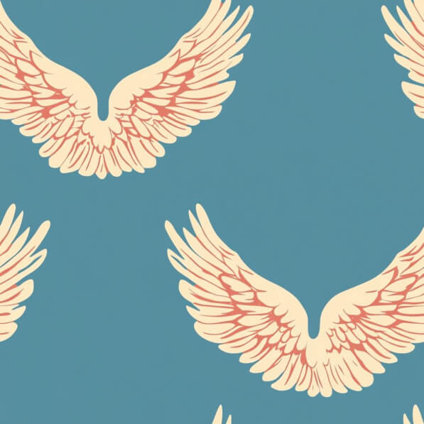 Download Stylized Wings Pattern Patterns Online - Creative Fabrica