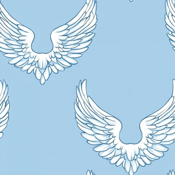 Download Pattern of Angel Wings on Blue Background Patterns Online ...