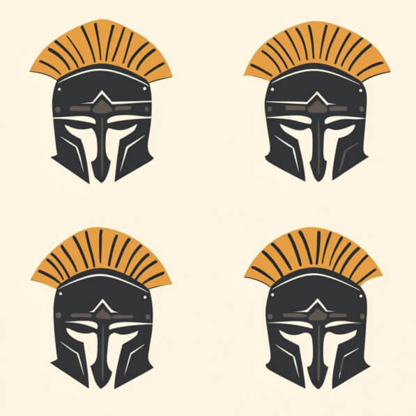 Download Stylized Greek Helmets Pattern Patterns Online - Creative Fabrica
