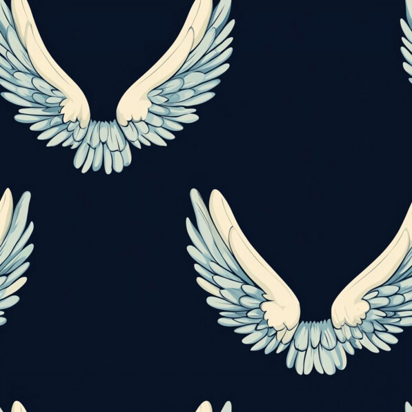 Download Stylized Angel Wings Pattern Patterns Online - Creative Fabrica