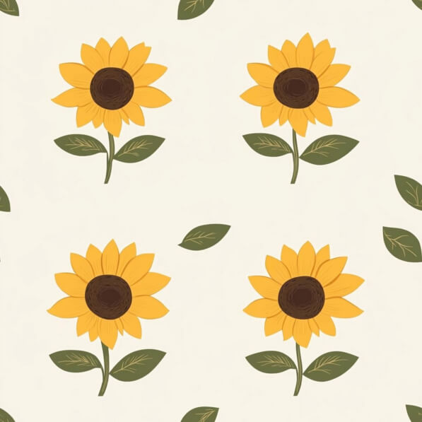 Download Pattern of Sunflowers on Light Background Patterns Online ...