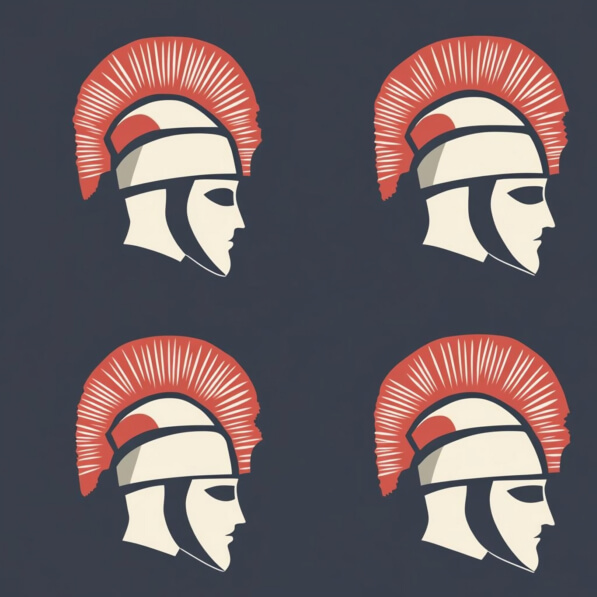Download Stylized Gladiator Helmet Design Patterns Online - Creative ...