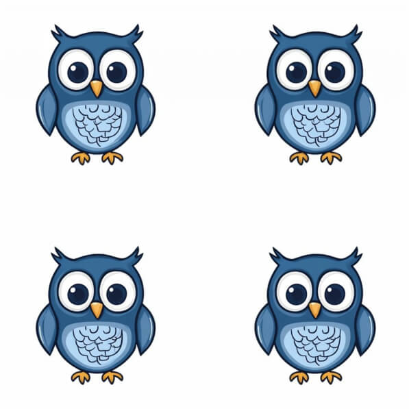 Download Cartoon Owls in a Grid Formation Patterns Online - Creative ...