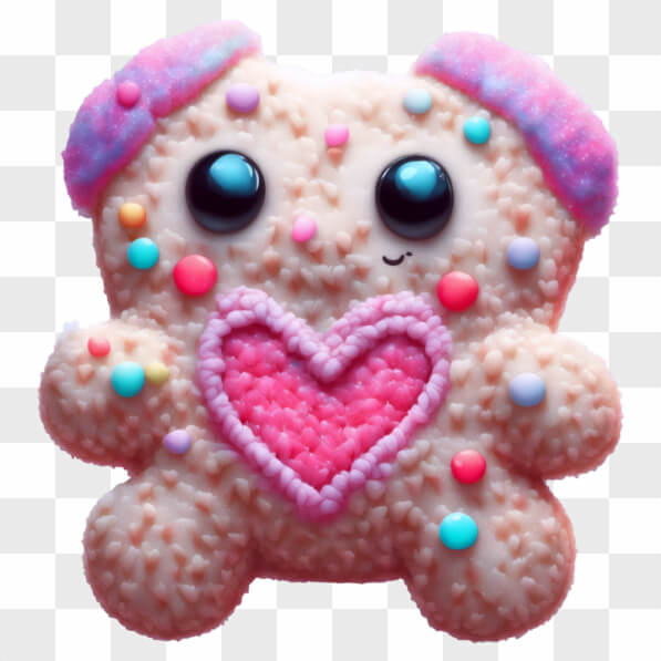 Download Cute Bear-Shaped Cookie with Sprinkles Cartoons Online ...