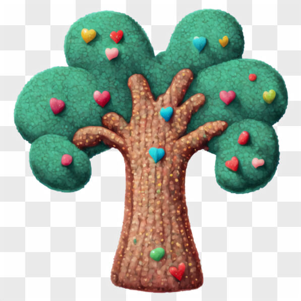 Download Whimsical Heart Tree Illustration Cartoons Online - Creative ...