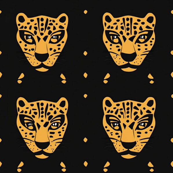 Download Stylized Leopard Pattern in Yellow and Black Patterns Online ...