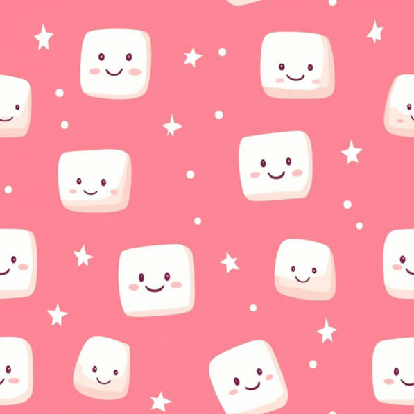 Download Playful Marshmallow Pattern on Pink Background Patterns Online ...