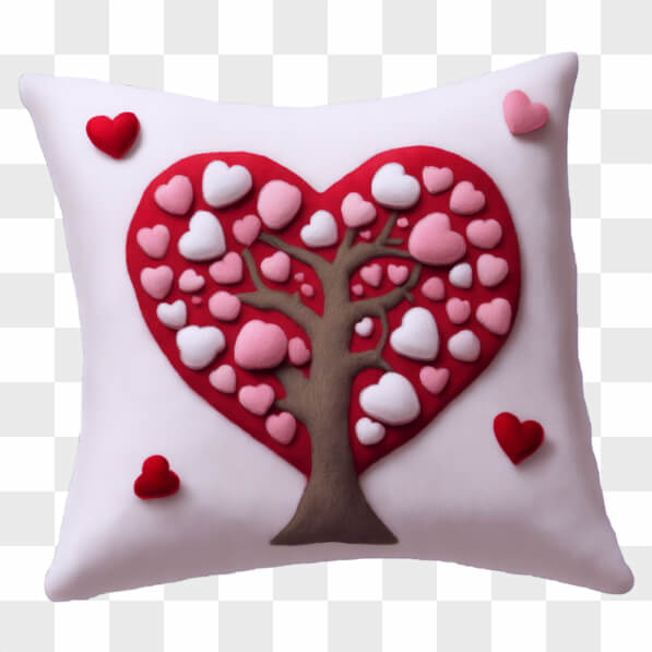 Download Decorative Heart Tree Pillow Cartoons Online - Creative Fabrica