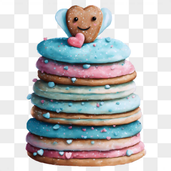 Download Whimsical Stack of Colorful Cookies Cartoons Online - Creative ...