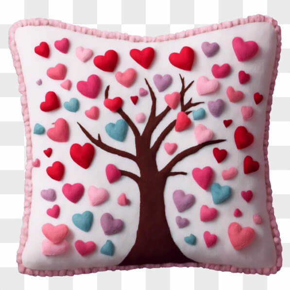 Download Decorative Heart Tree Pillow Cartoons Online - Creative Fabrica