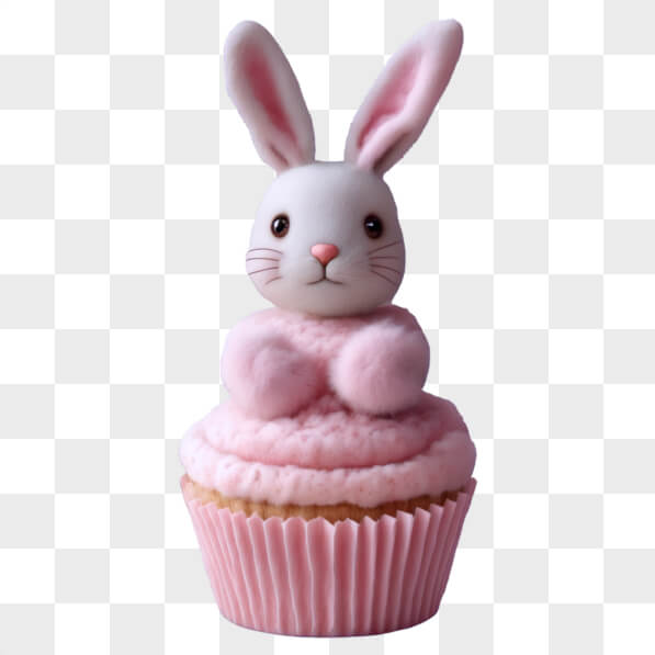 Download Cute Bunny Cupcake Cartoons Online - Creative Fabrica