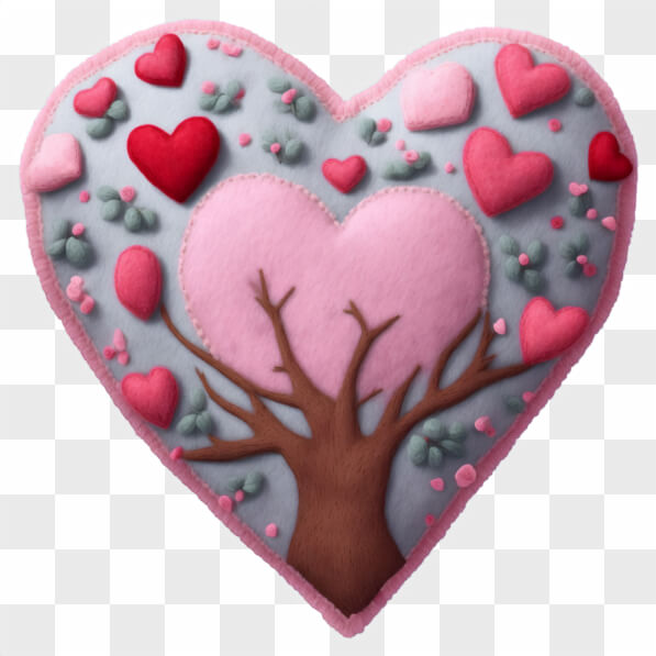 Download Decorative Heart with Tree and Hearts Cartoons Online ...