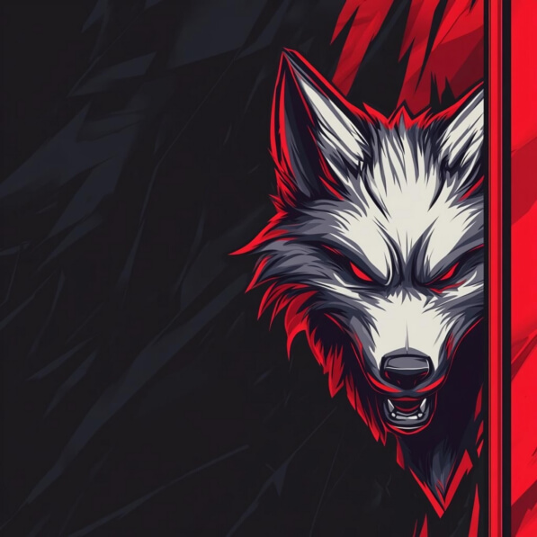Baixe Lobo Feroz Design Gráfico Backgrounds - Creative Fabrica