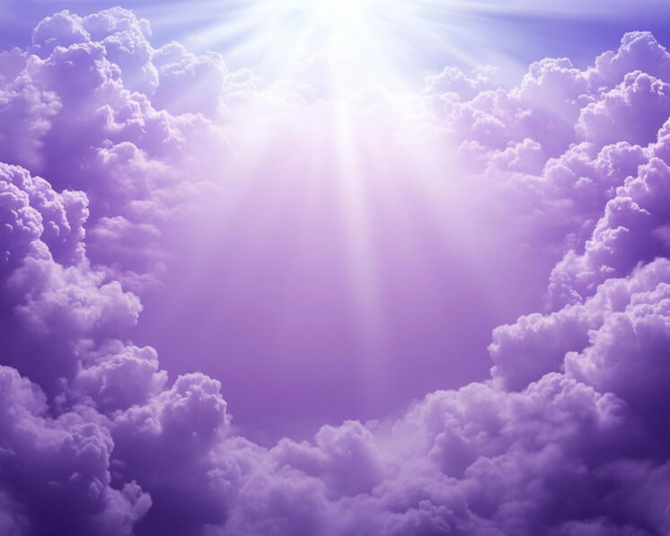 Download Serene Purple Clouds with Soft Sunlight Backgrounds Online ...