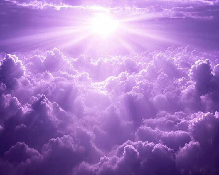 Download Ethereal Purple Clouds with Sunlight Backgrounds Online ...