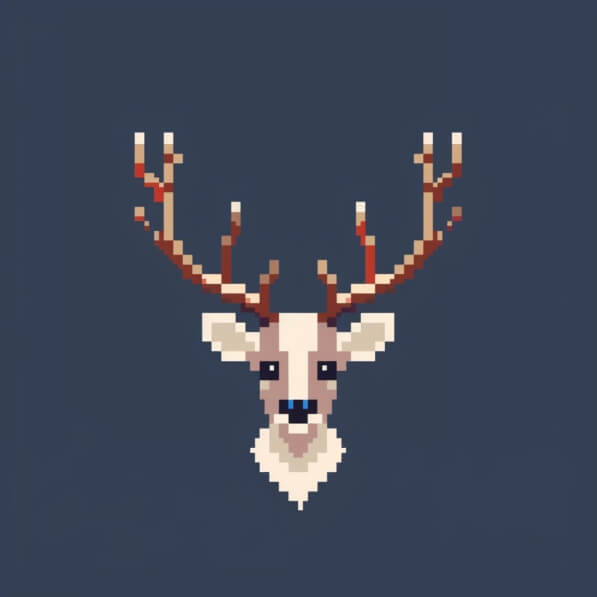 Download Pixel Art Deer Backgrounds Online - Creative Fabrica