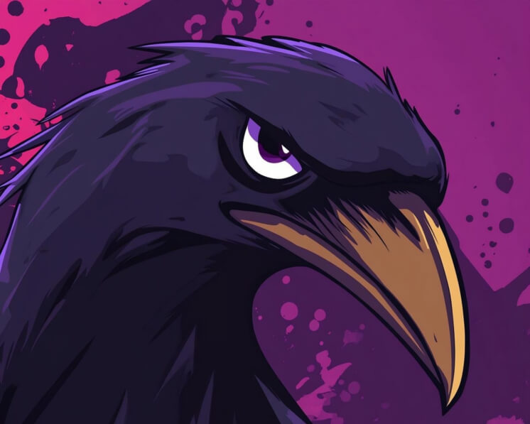 Download Stylized Raven Illustration Backgrounds Online - Creative Fabrica