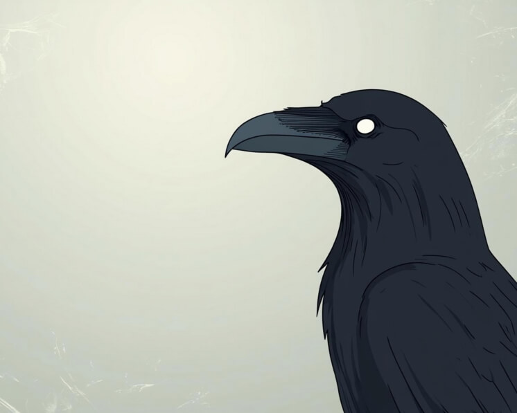 Download Stylized Raven in Profile Backgrounds Online - Creative Fabrica