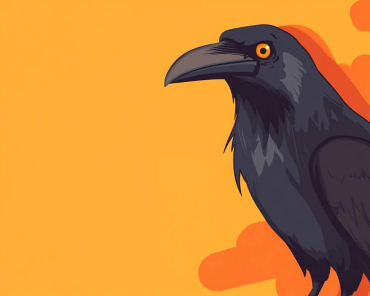 Download Stylized Raven Illustration Backgrounds Online - Creative Fabrica