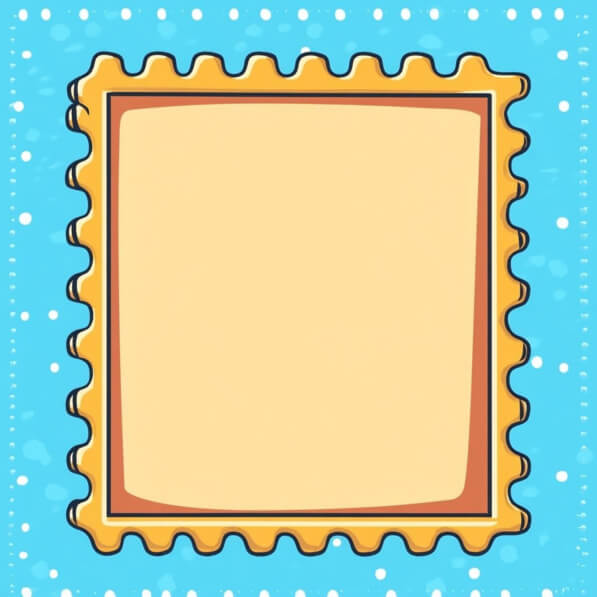 Download Blank Postage Stamp Design on Blue Background Backgrounds ...