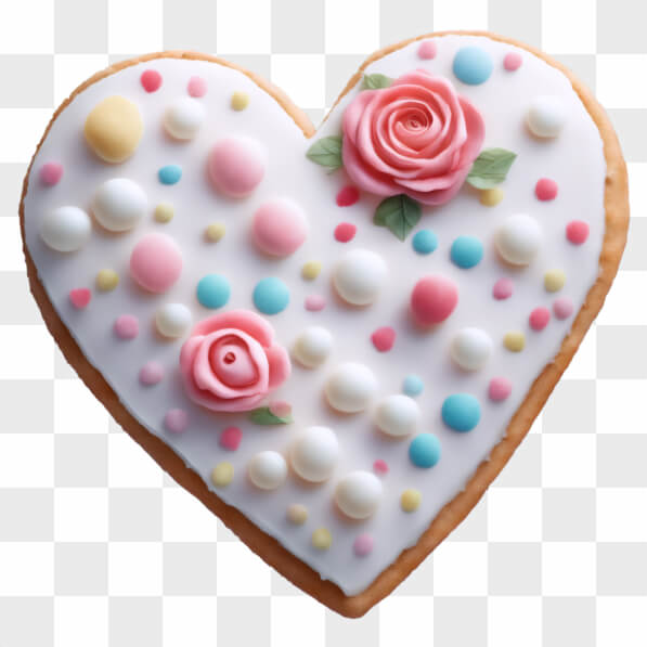 Download Decorative Heart-Shaped Cookie Cartoons Online - Creative Fabrica