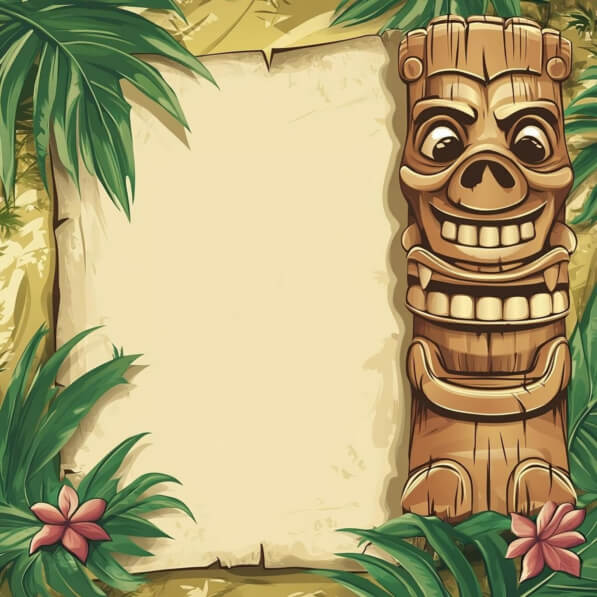 Download Tiki Statue in Tropical Setting Backgrounds Online - Creative ...