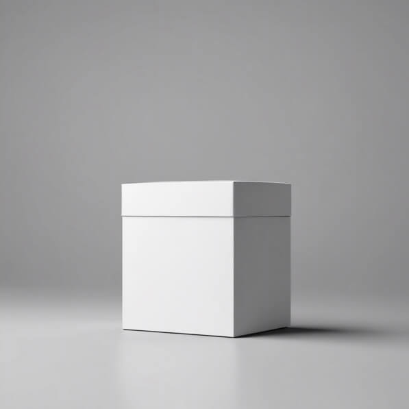 Download Minimalist White Box on Gray Background Mockups Online ...