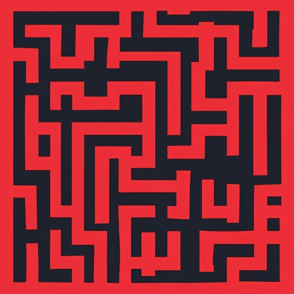 Download Abstract Maze Design in Red and Black Backgrounds Online ...