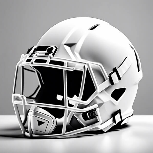 Download White Football Helmet on Minimal Background Mockups Online ...