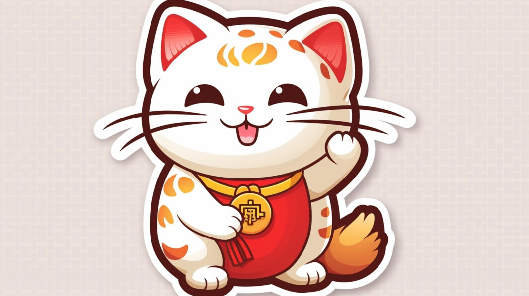 Download Cartoon Lucky Cat Backgrounds Online - Creative Fabrica