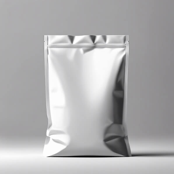 Download Plain Silver Pouch on Gray Background Mockups Online ...