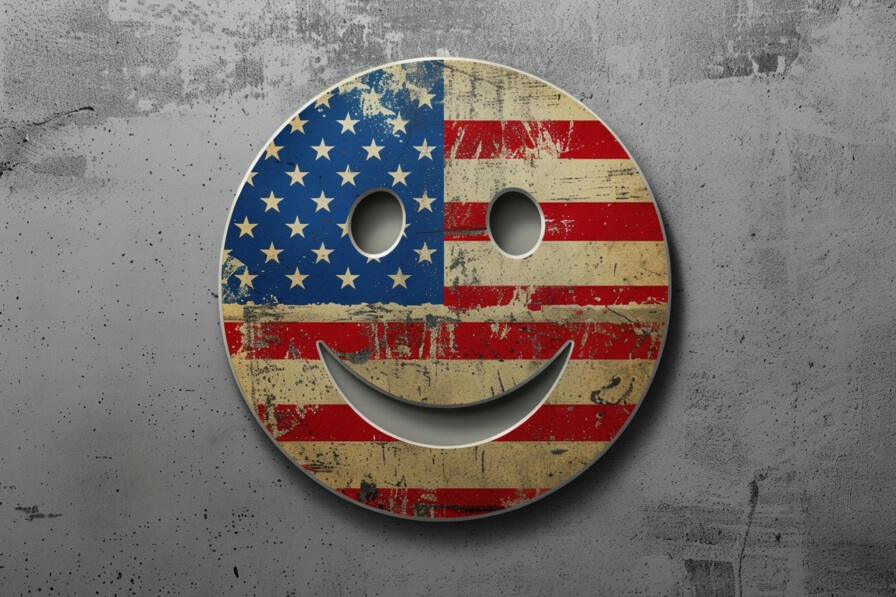 Download Smiley Face with American Flag Design Backgrounds Online ...