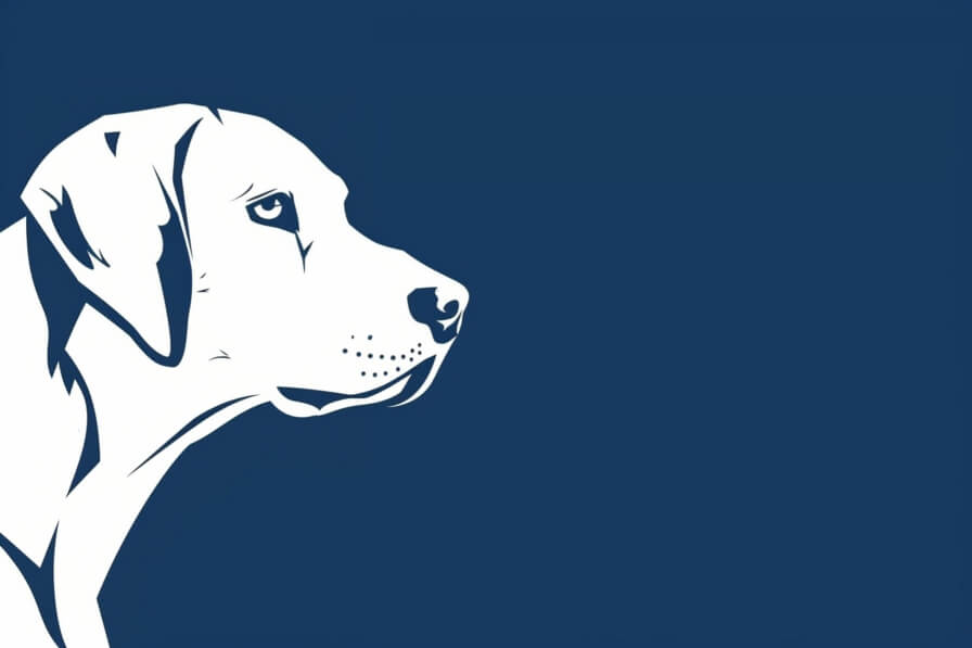 Download Stylized Dog Illustration on Blue Background Backgrounds ...