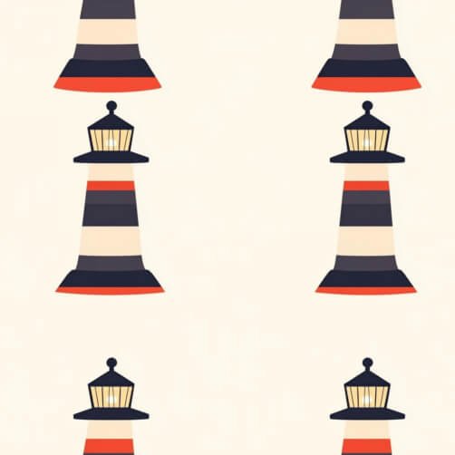 Stilisierte Leuchtturm-Muster Patterns online herunterladen – Creative ...