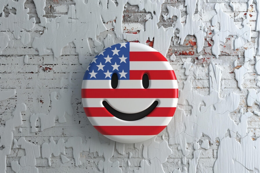 Download Smiley Face with American Flag Backgrounds Online - Creative ...