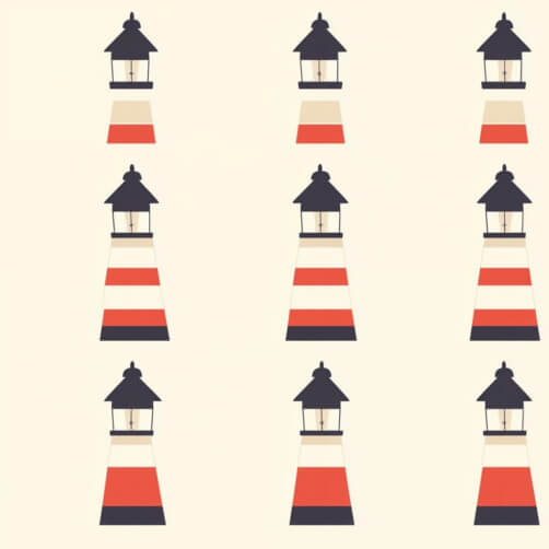 Stilisierte Leuchtturm-Muster Patterns online herunterladen – Creative ...