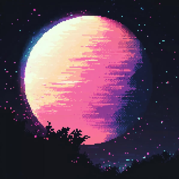 Baixe Planeta de Pixel Art Contra Fundo Estrelado Backgrounds ...