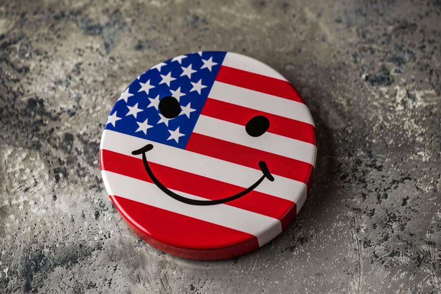 Download Smiley Face with American Flag Design Backgrounds Online ...