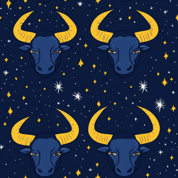 Download Pattern of Blue Bulls with Stars Patterns Online - Creative ...