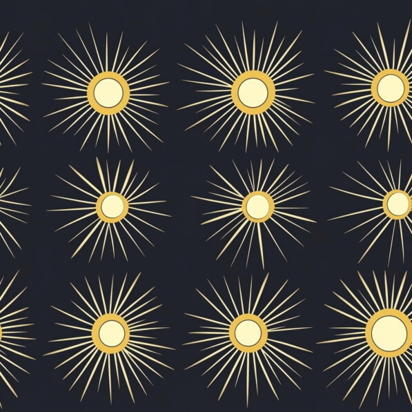Download Pattern of Stylized Suns on Dark Background Patterns Online ...