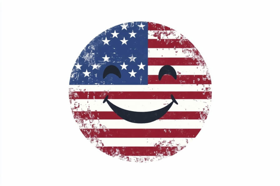 Download Smiley Face with American Flag Backgrounds Online - Creative ...