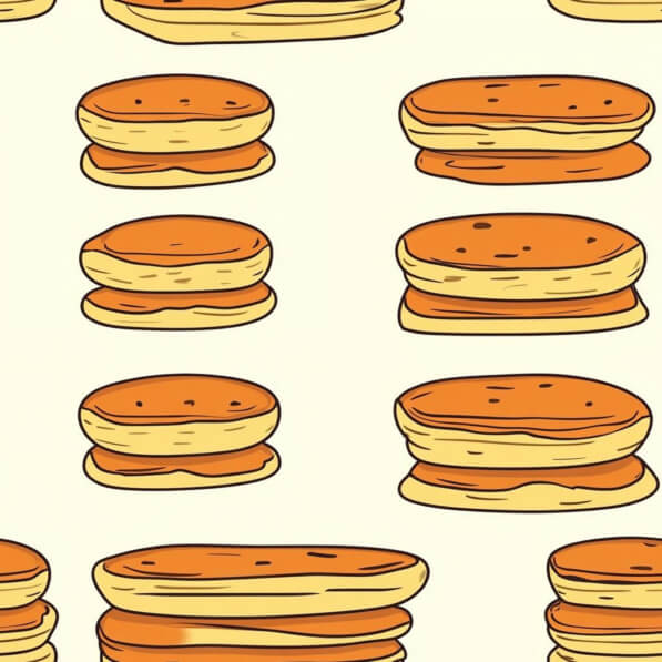 Download Whimsical Pancake Pattern Patterns Online - Creative Fabrica