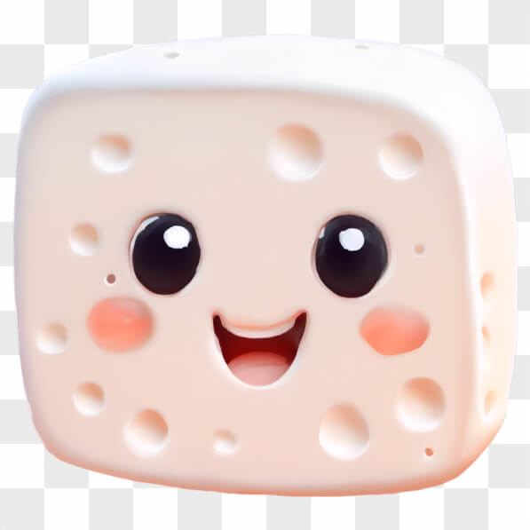 Download Kawaii Tofu Character with a Smiling Face Kawaii Online ...