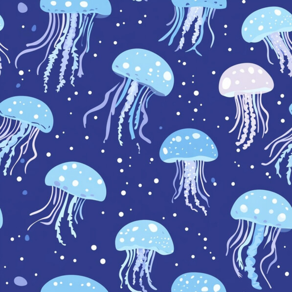 Download Playful Jellyfish Pattern Patterns Online - Creative Fabrica