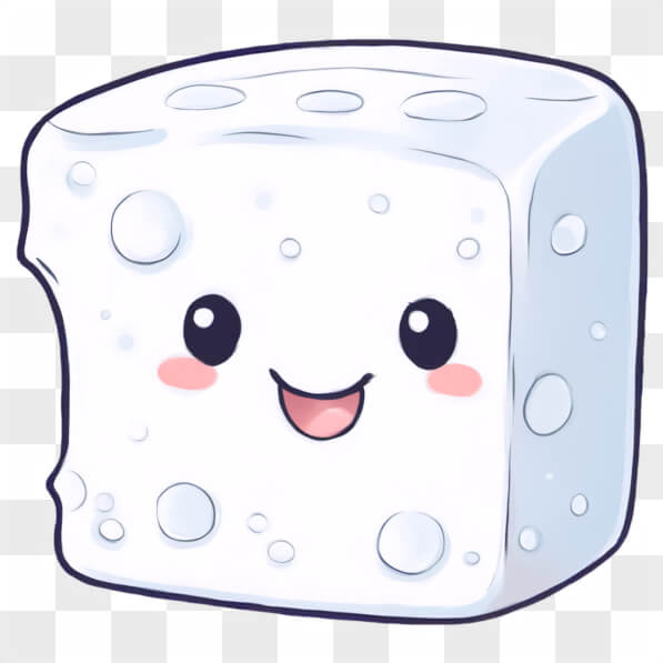 Download Kawaii Tofu with Smile Kawaii Online - Creative Fabrica