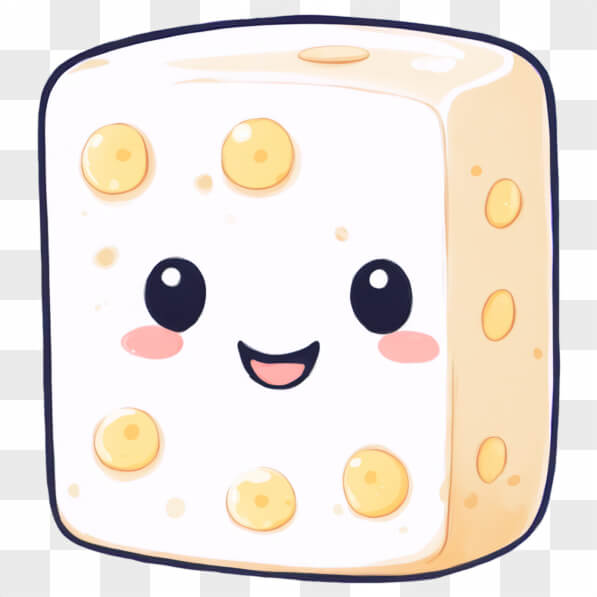 Download Kawaii Cheese Block Character with a Smile Kawaii Online ...