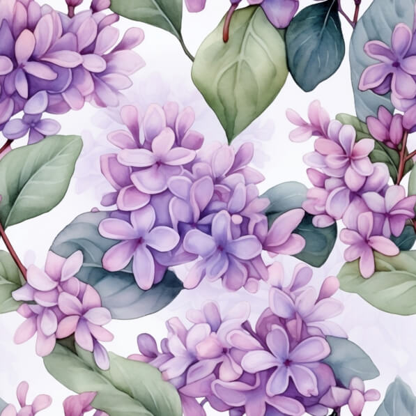 Download Lilac Floral Pattern Patterns Online - Creative Fabrica