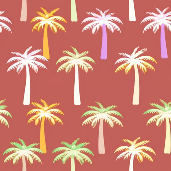 Download Colorful Palm Tree Pattern Patterns Online - Creative Fabrica
