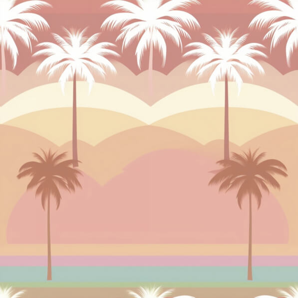 Download Tropical Palm Trees Pattern with Gradient Background Patterns ...